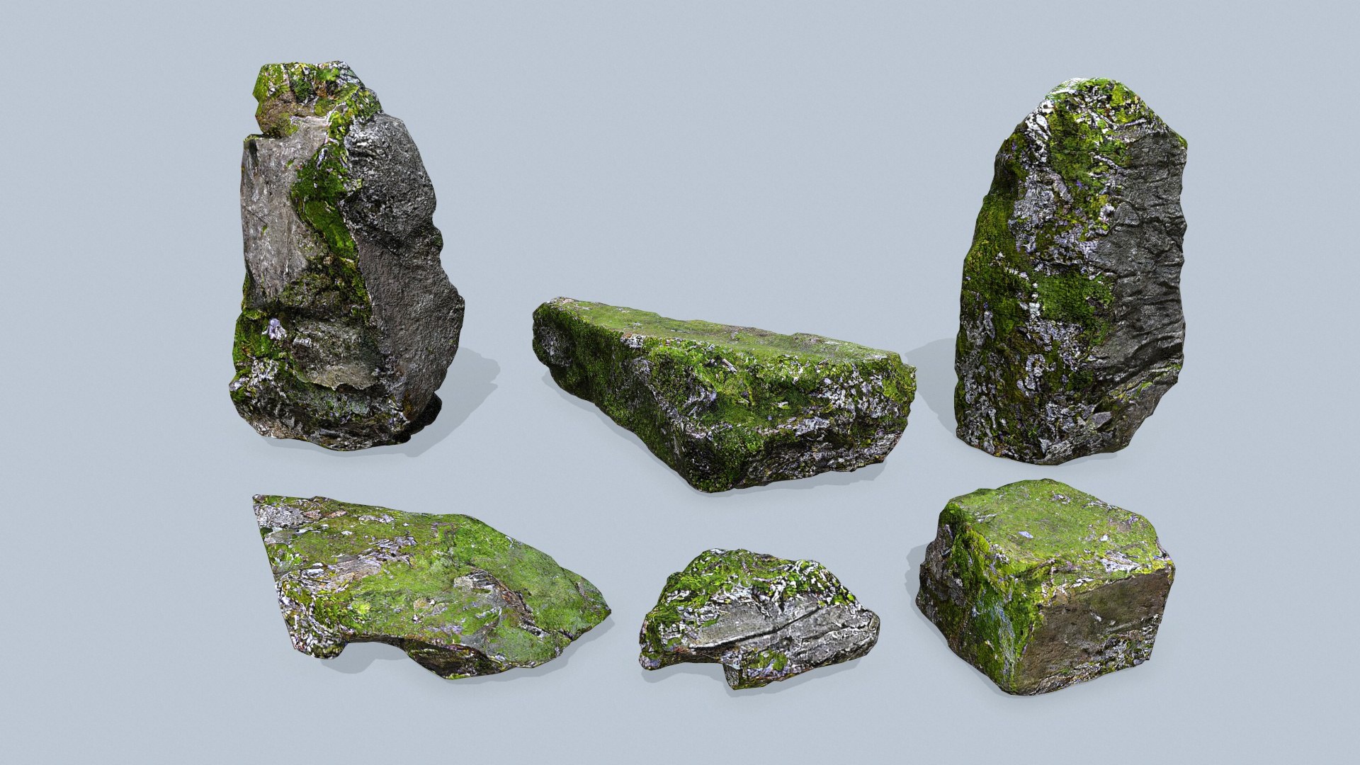 3D Forest Rocks Model - TurboSquid 2193164