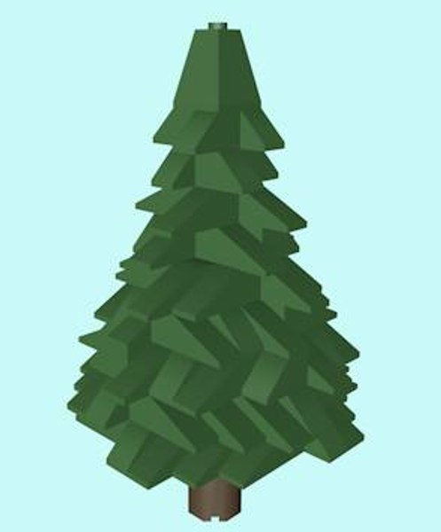 3d model lego tree
