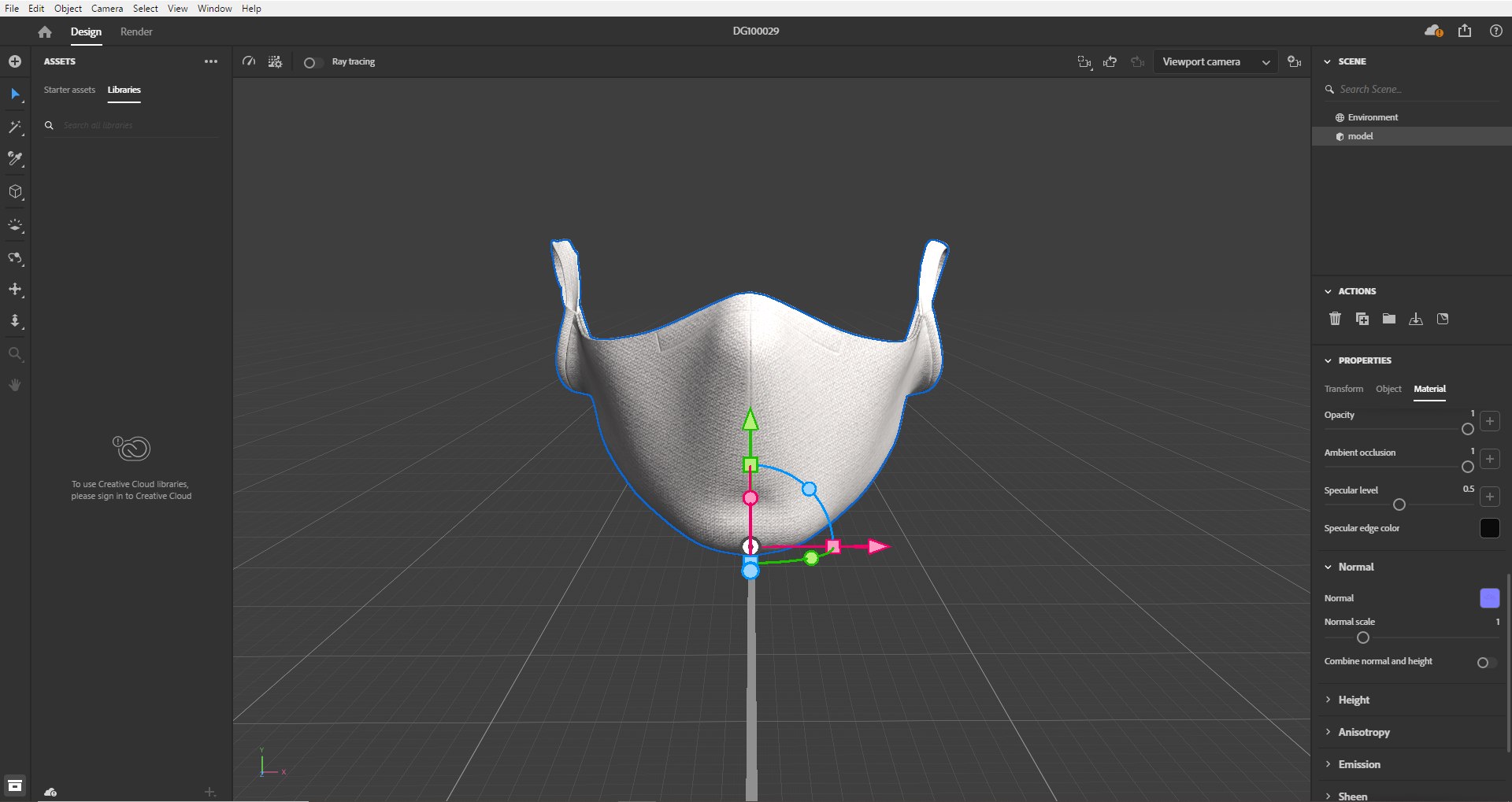3D Fashionable Face Mask - TurboSquid 1956413