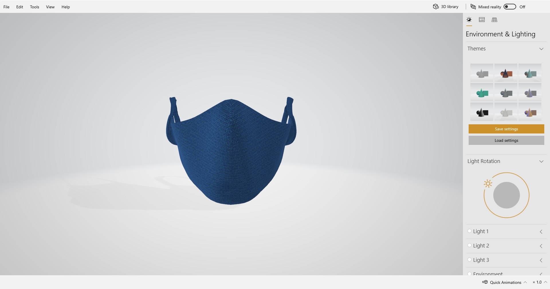 3D Fashionable Face Mask - TurboSquid 1956413