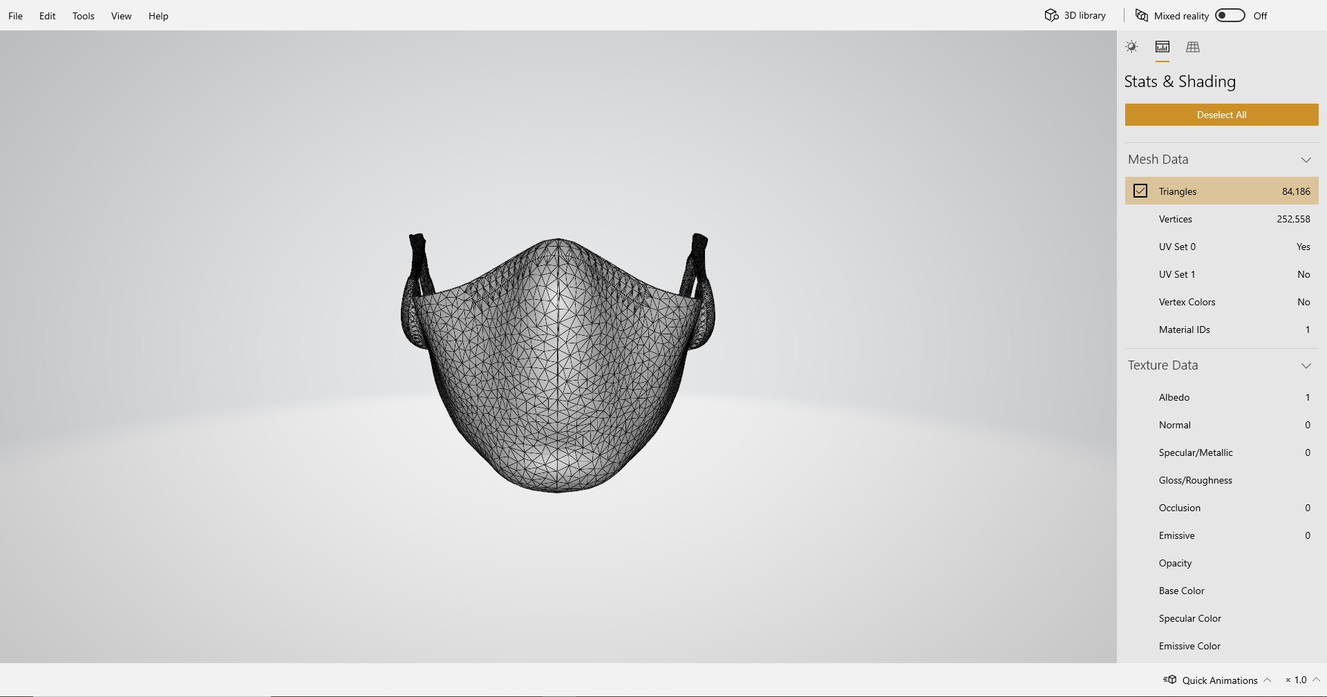 3D Fashionable Face Mask - TurboSquid 1956413