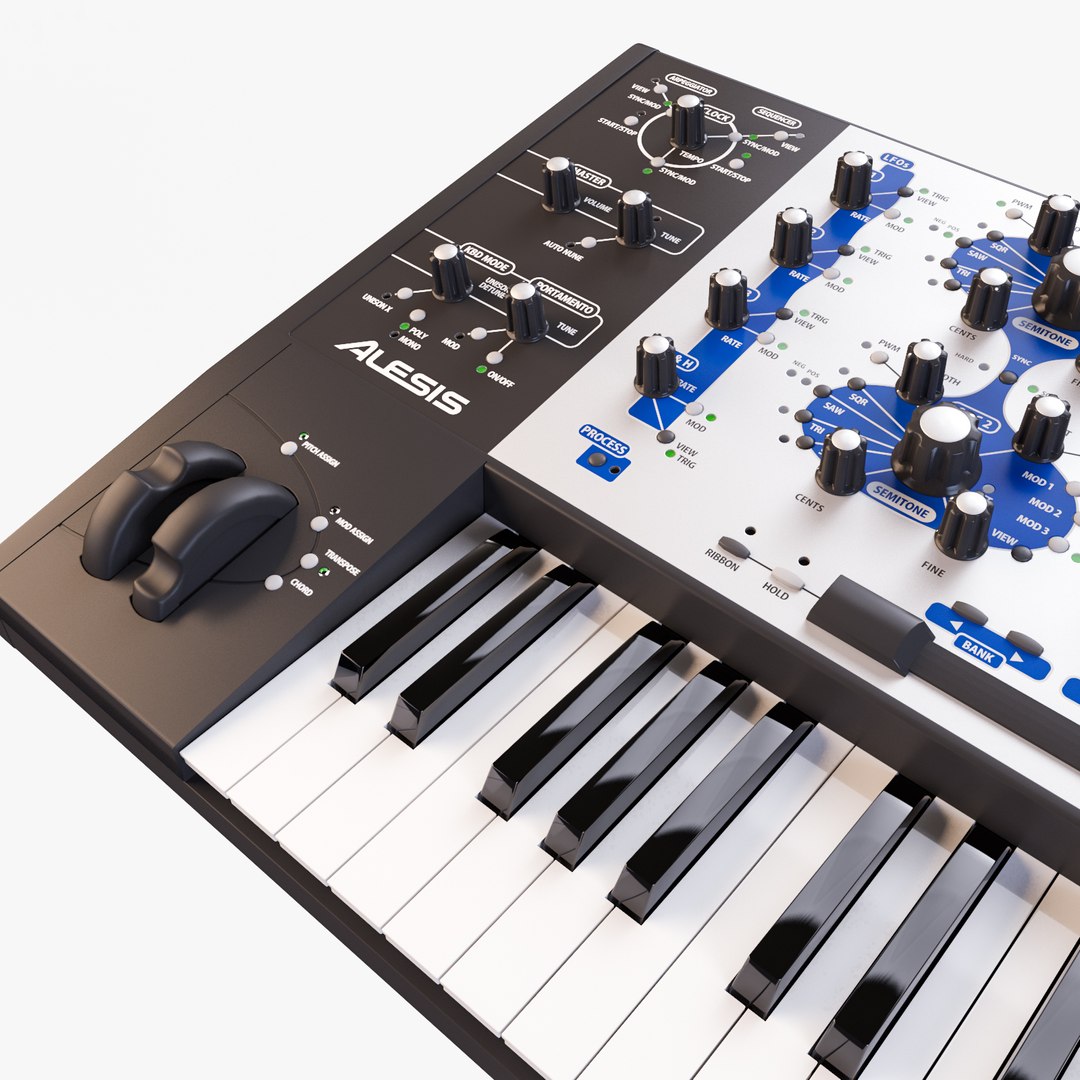 Synthesizer Alesis A6 Andromeda 3d Model