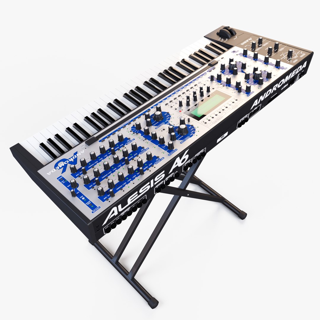 Synthesizer Alesis A6 Andromeda 3d Model