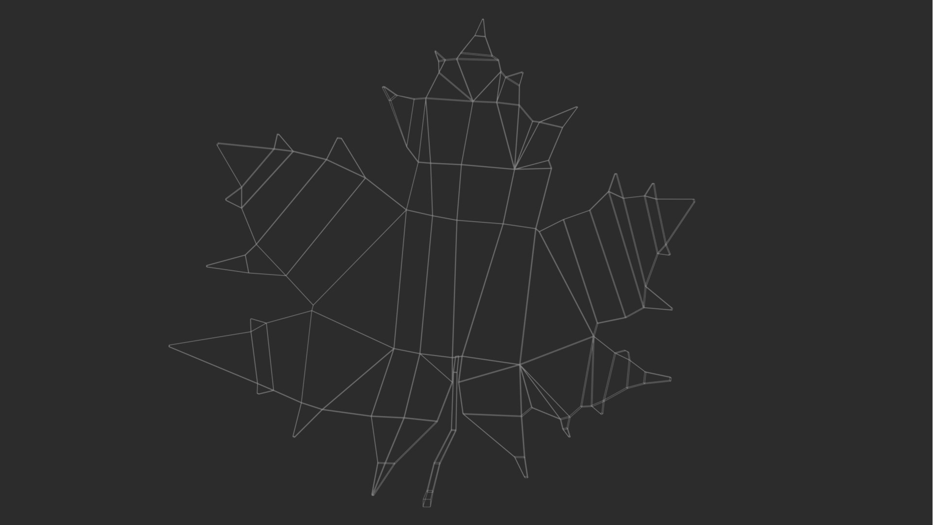 3D Maple Leaf Low-poly Textured 3d Model For Games Model - TurboSquid ...