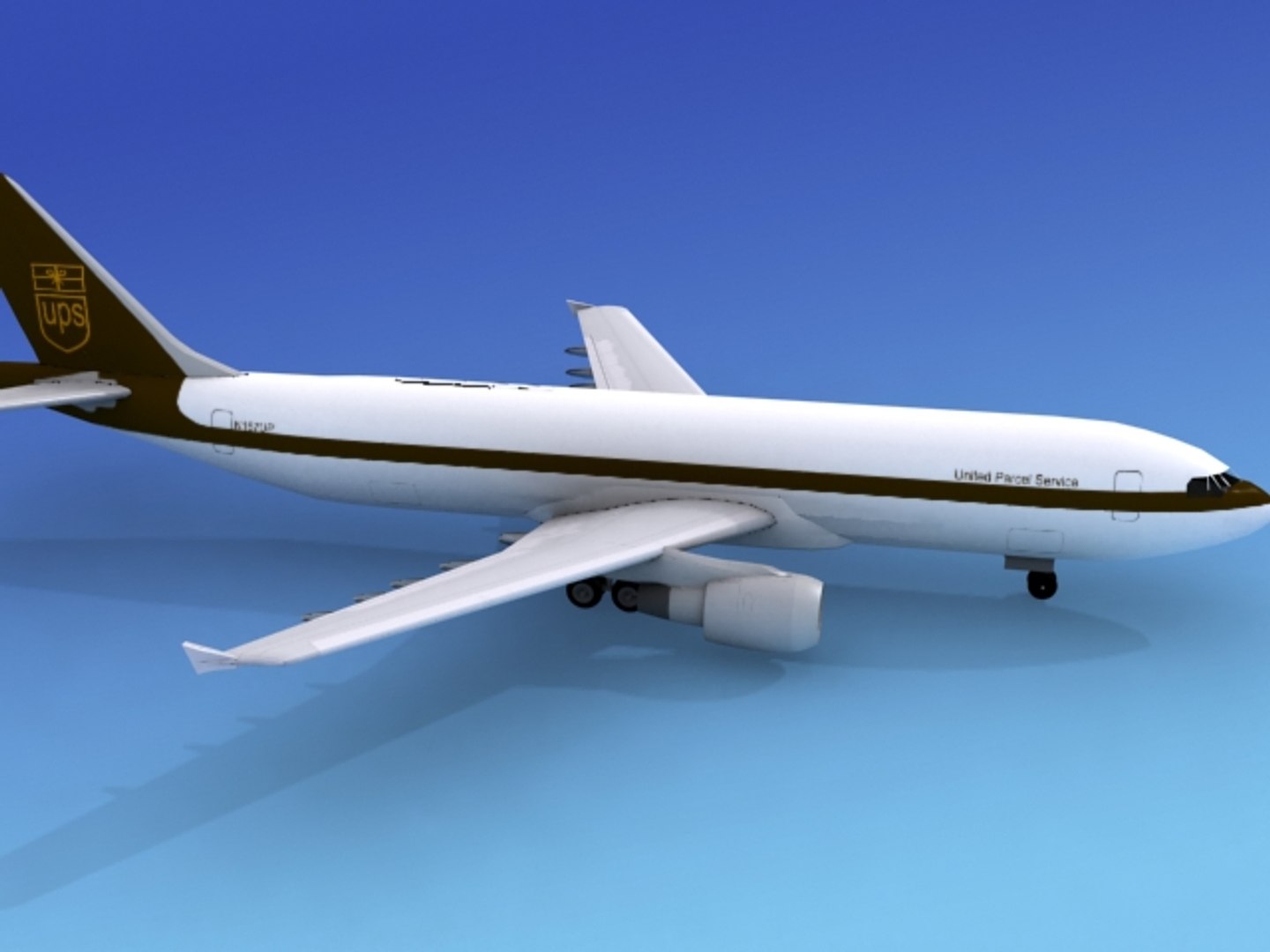 airline airbus a300 3d dxf