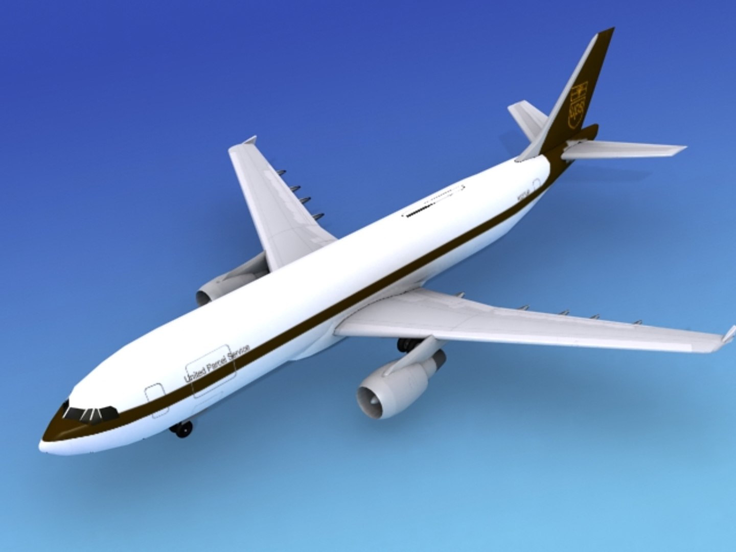 airline airbus a300 3d dxf