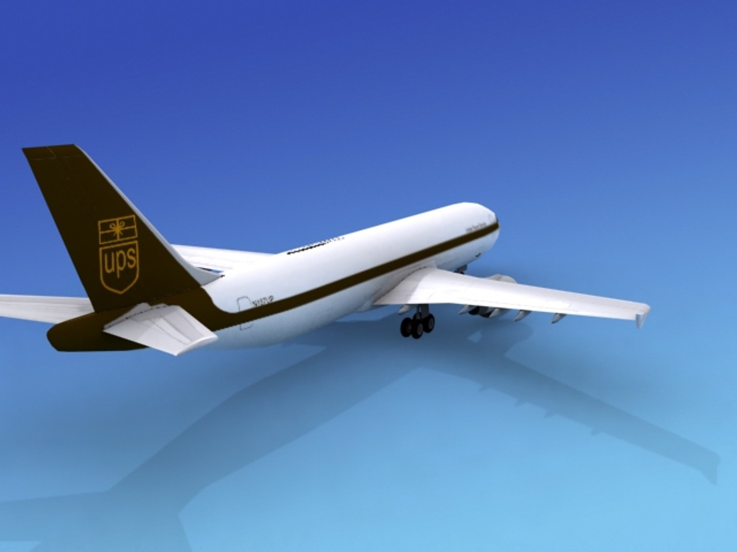 airline airbus a300 3d dxf