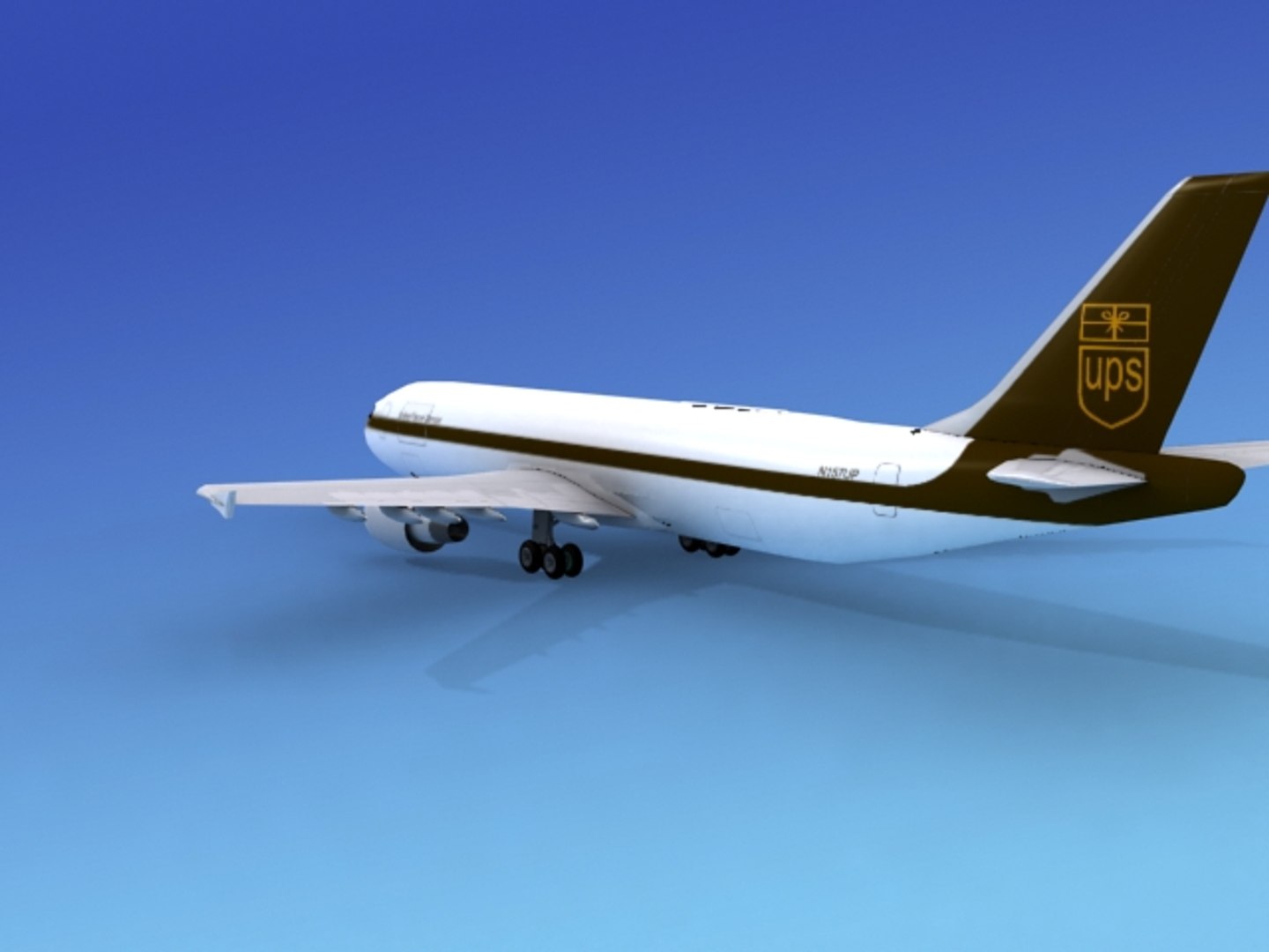 airline airbus a300 3d dxf