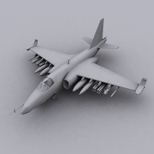 Sukhoi Su-25 3D Models for Download | TurboSquid