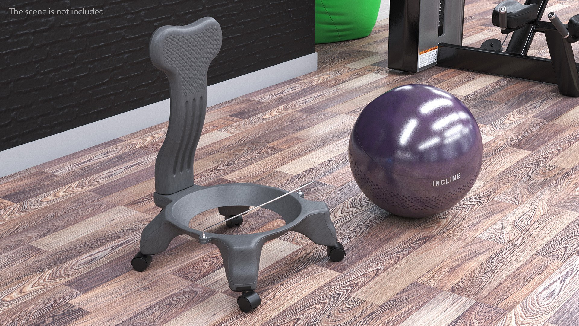 3D Balance Ball Chair Grey - TurboSquid 2152628