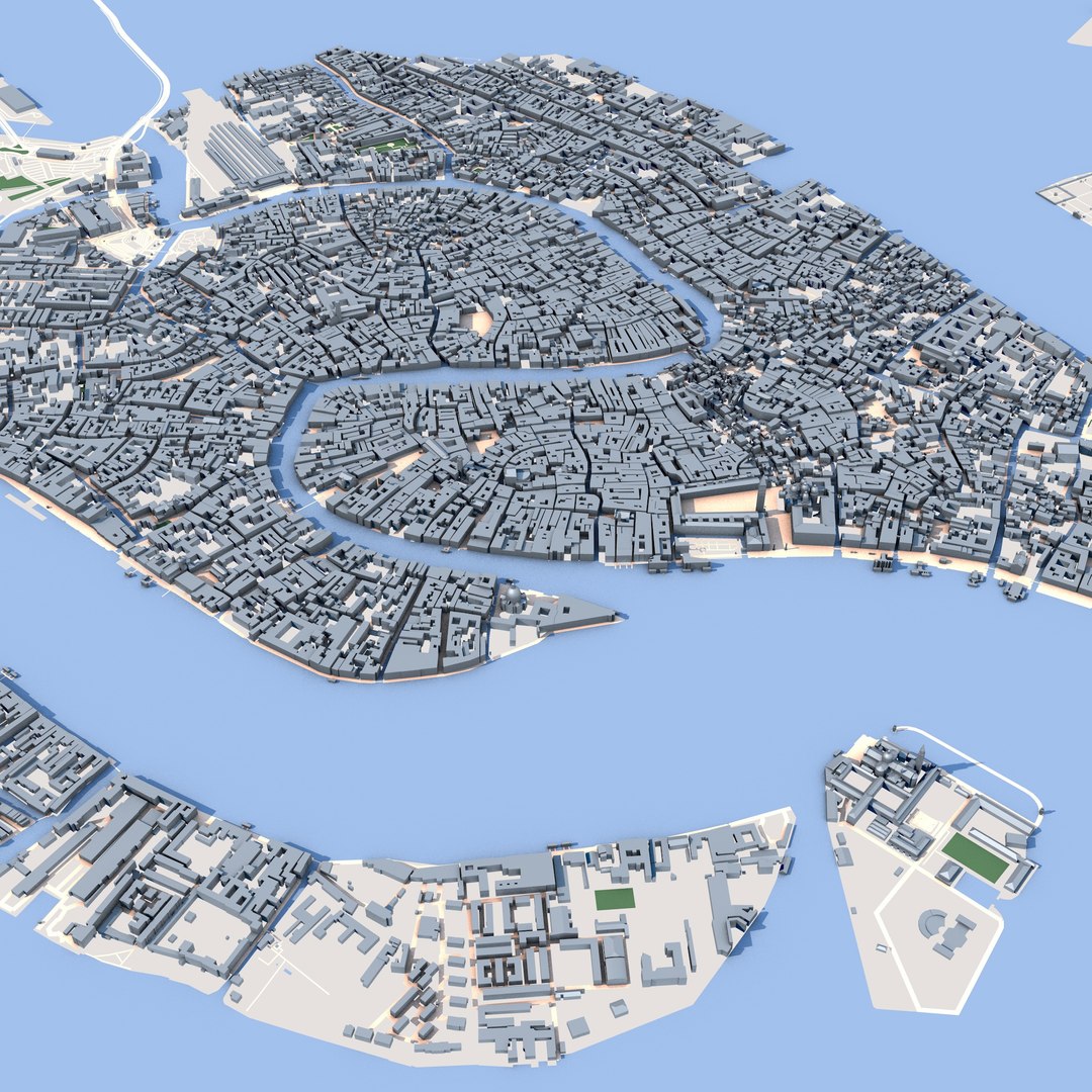 3D Venice City Italy Model - TurboSquid 2390209
