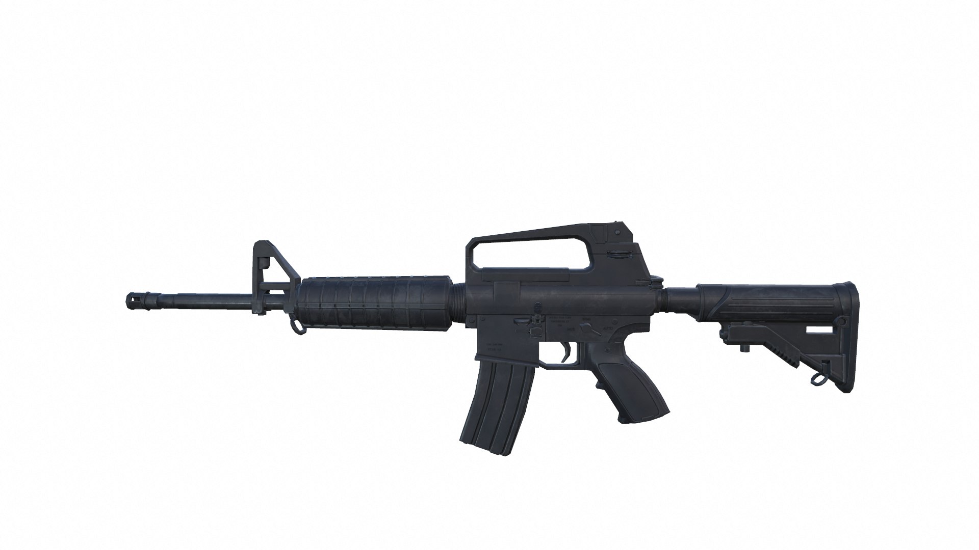 Assault Rifle M4a1 3D - TurboSquid 1389319