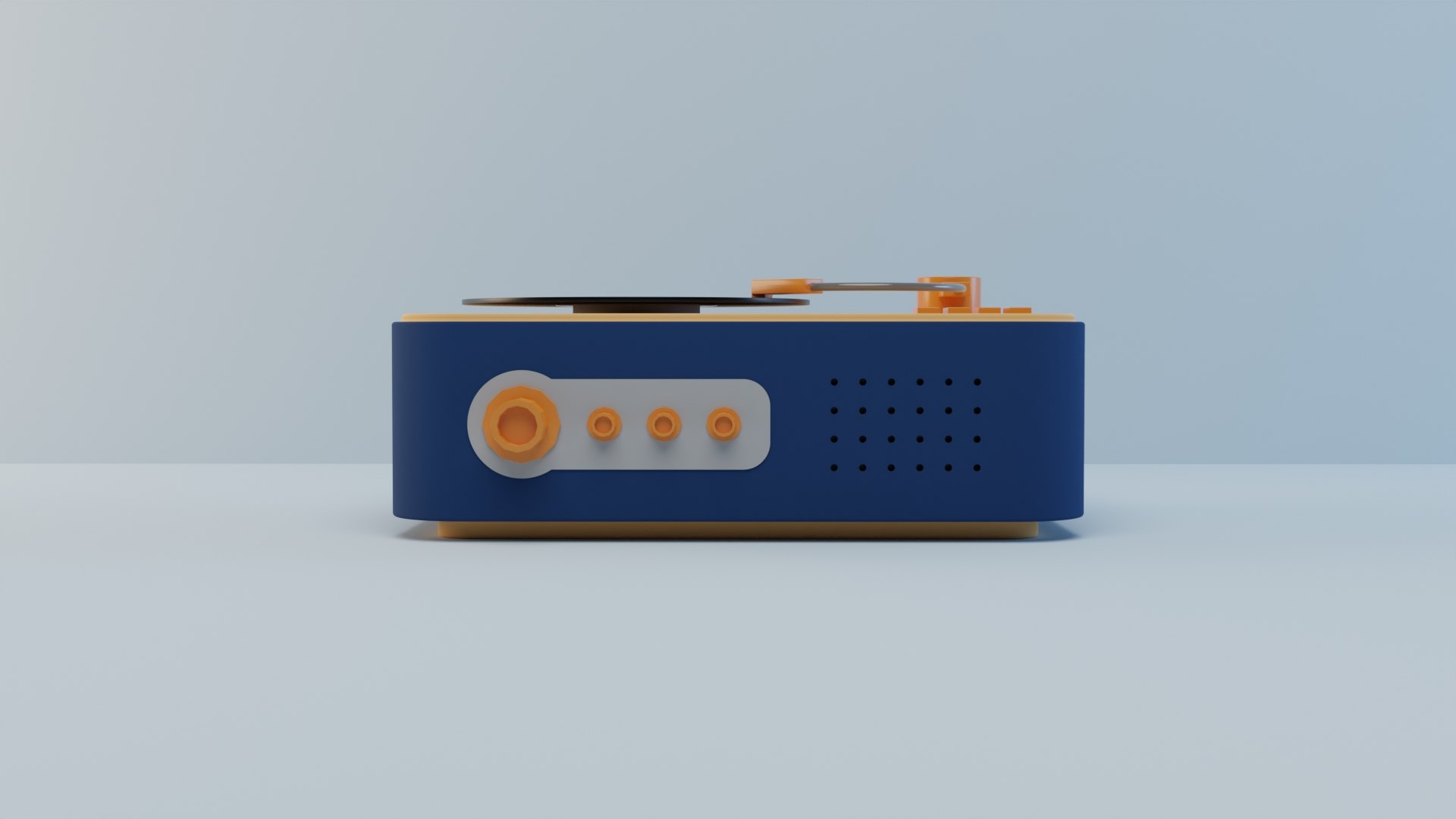 3D Model Turntable Cd Vintage Player - TurboSquid 2107603