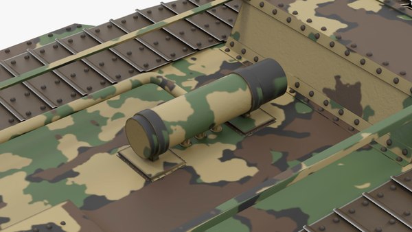 modelo 3d Tanque MK 4 Femenino Color Camuflaje Rigged para Maya ...