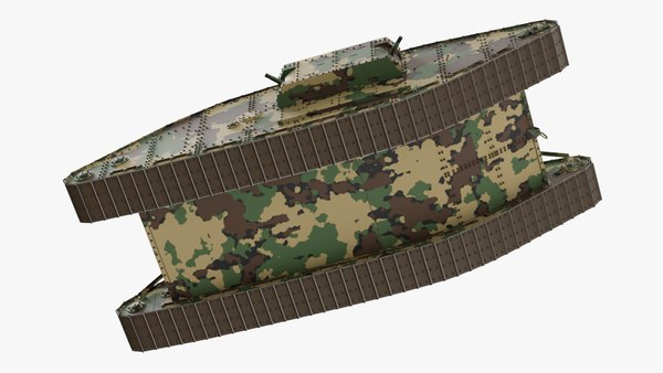 modelo 3d Tanque MK 4 Femenino Color Camuflaje Rigged para Maya ...