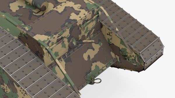 modelo 3d Tanque MK 4 Femenino Color Camuflaje Rigged para Maya ...