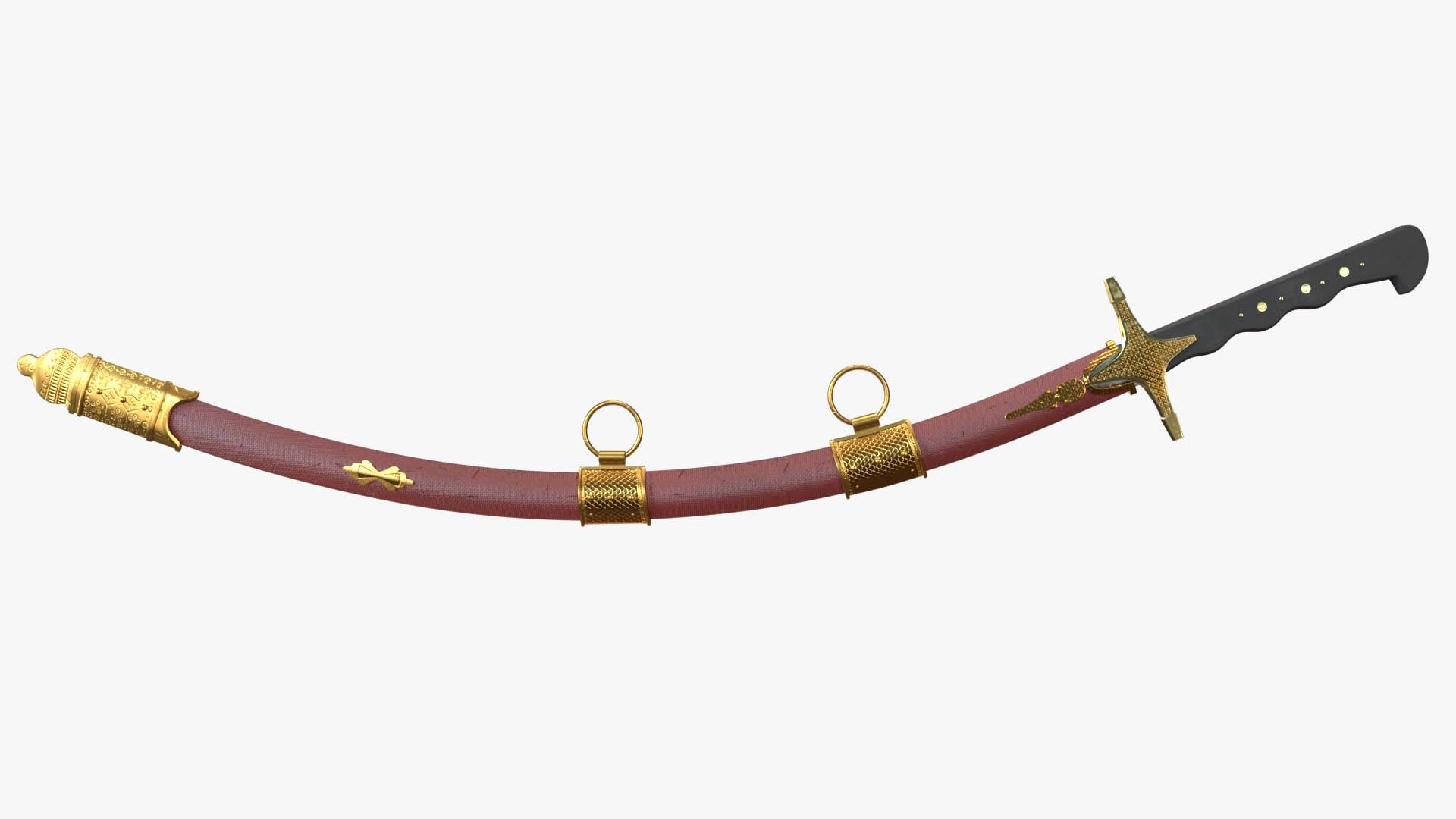 3D Arab Sword Model - TurboSquid 2083854