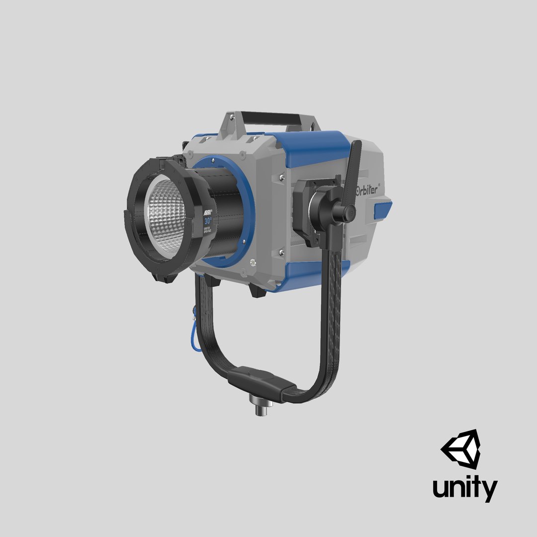 Orbiter Professional LED Fixture Without Tripod - Blue 3D Model ...