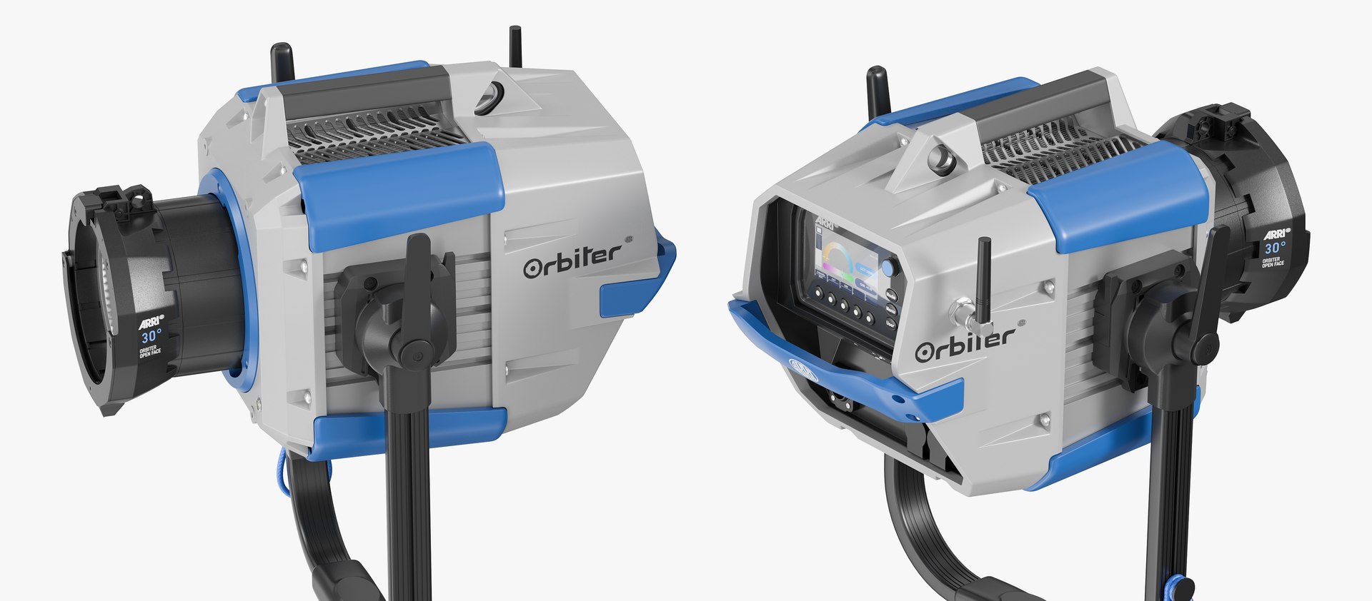 Orbiter Professional LED Fixture Without Tripod - Blue 3D Model ...