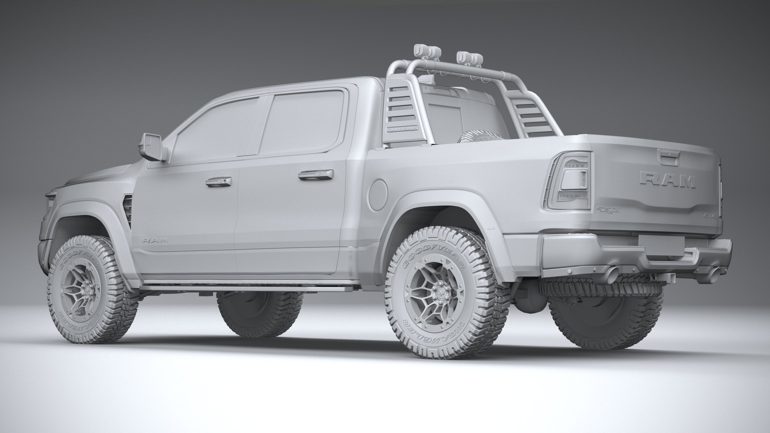 3D ram 1500 trx model - TurboSquid 1648794