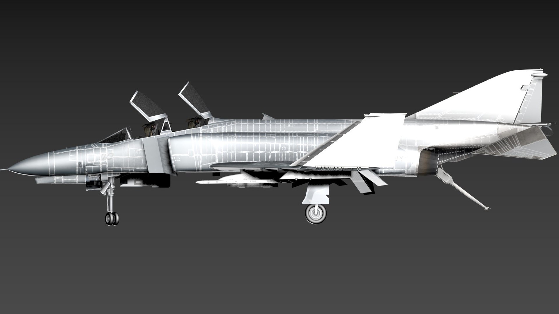 3D F-4E Phantom II - TurboSquid 2289195