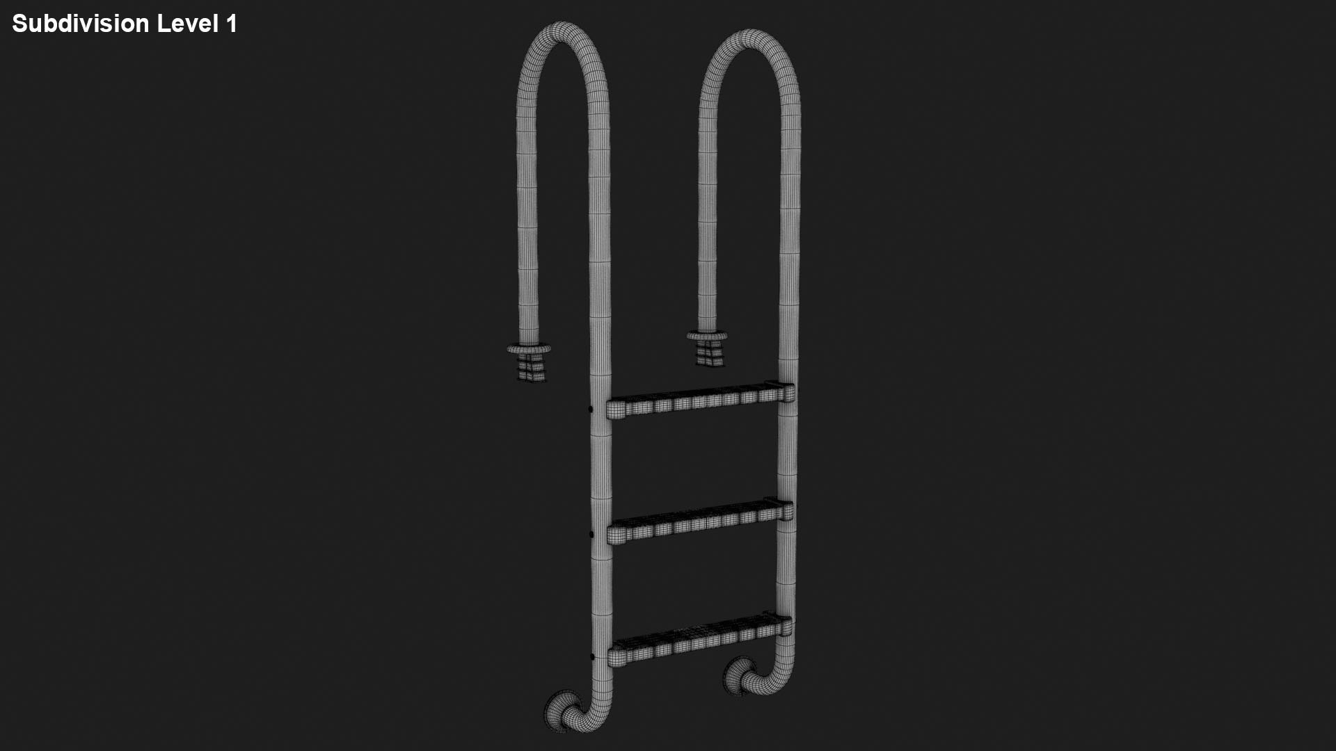 Pool Ladder 03 3D model - TurboSquid 2105399