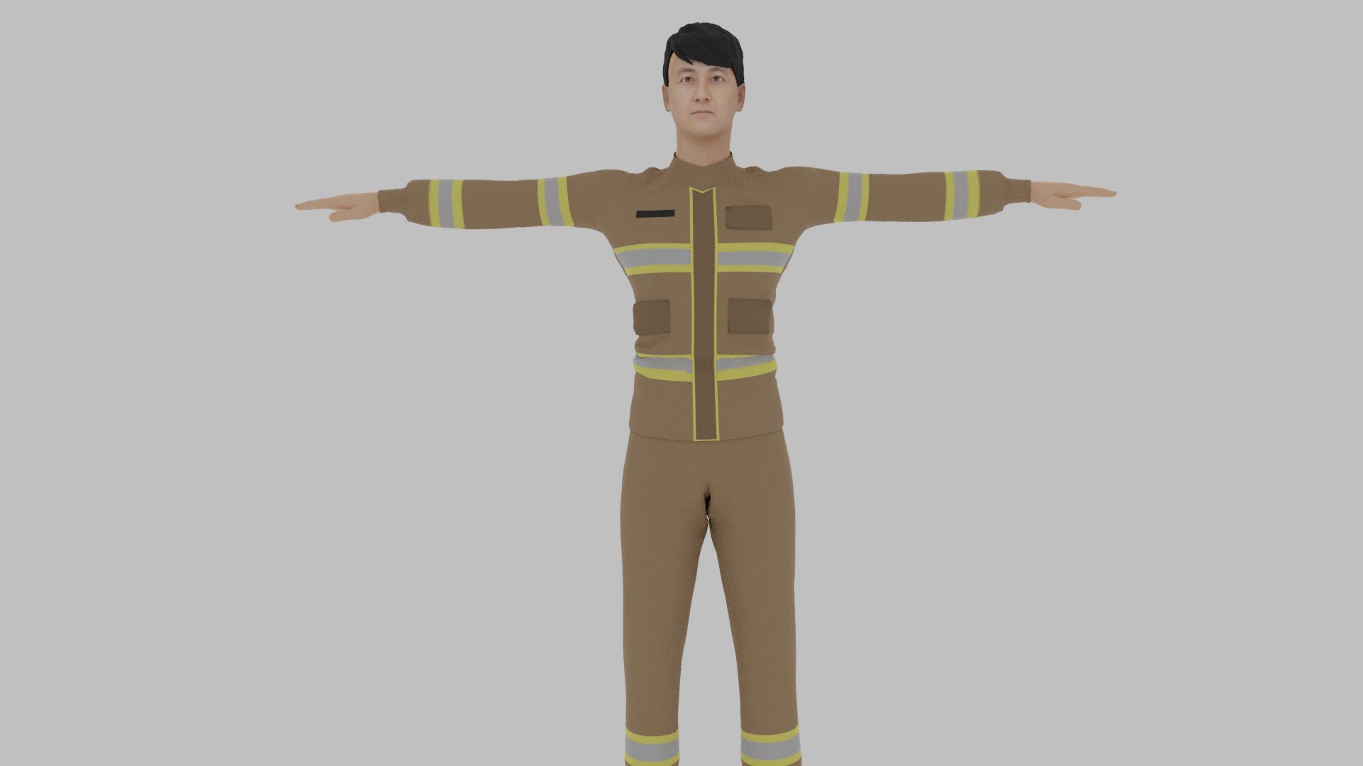 Man Firefighter 3D Model - TurboSquid 2021582