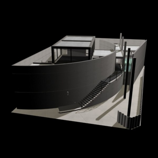 tadao ando house 3d model