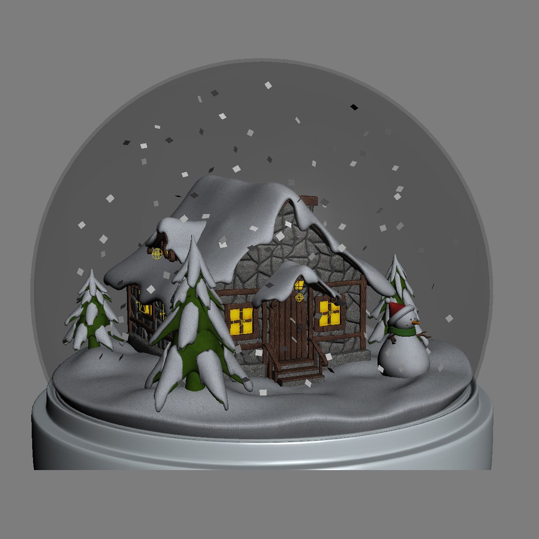3d Model Snowglobe Snow Globe
