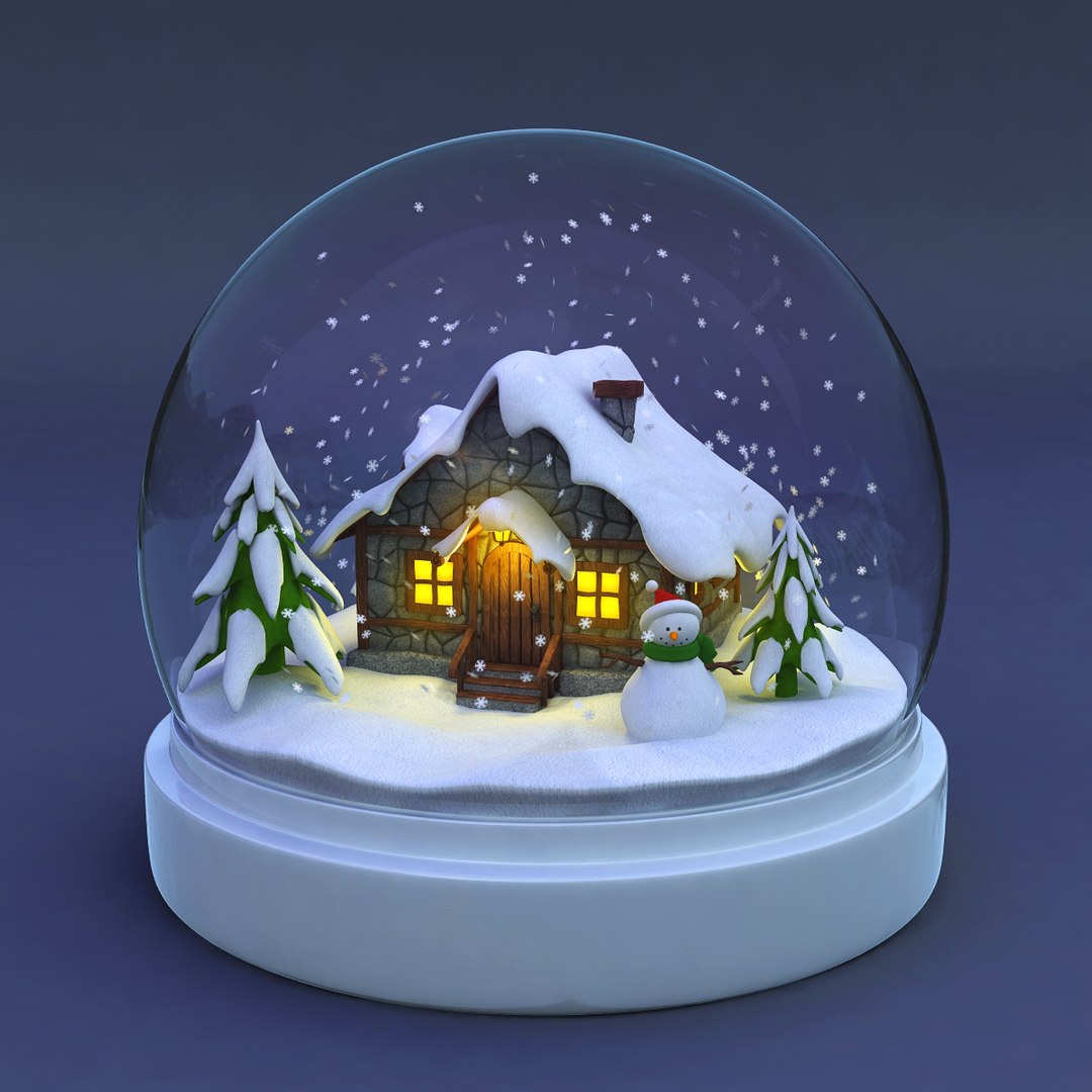 3d Model Snowglobe Snow Globe