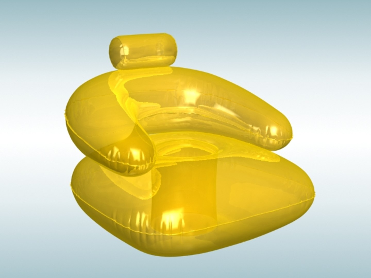 Inflatable Rubber Chair 3d Model