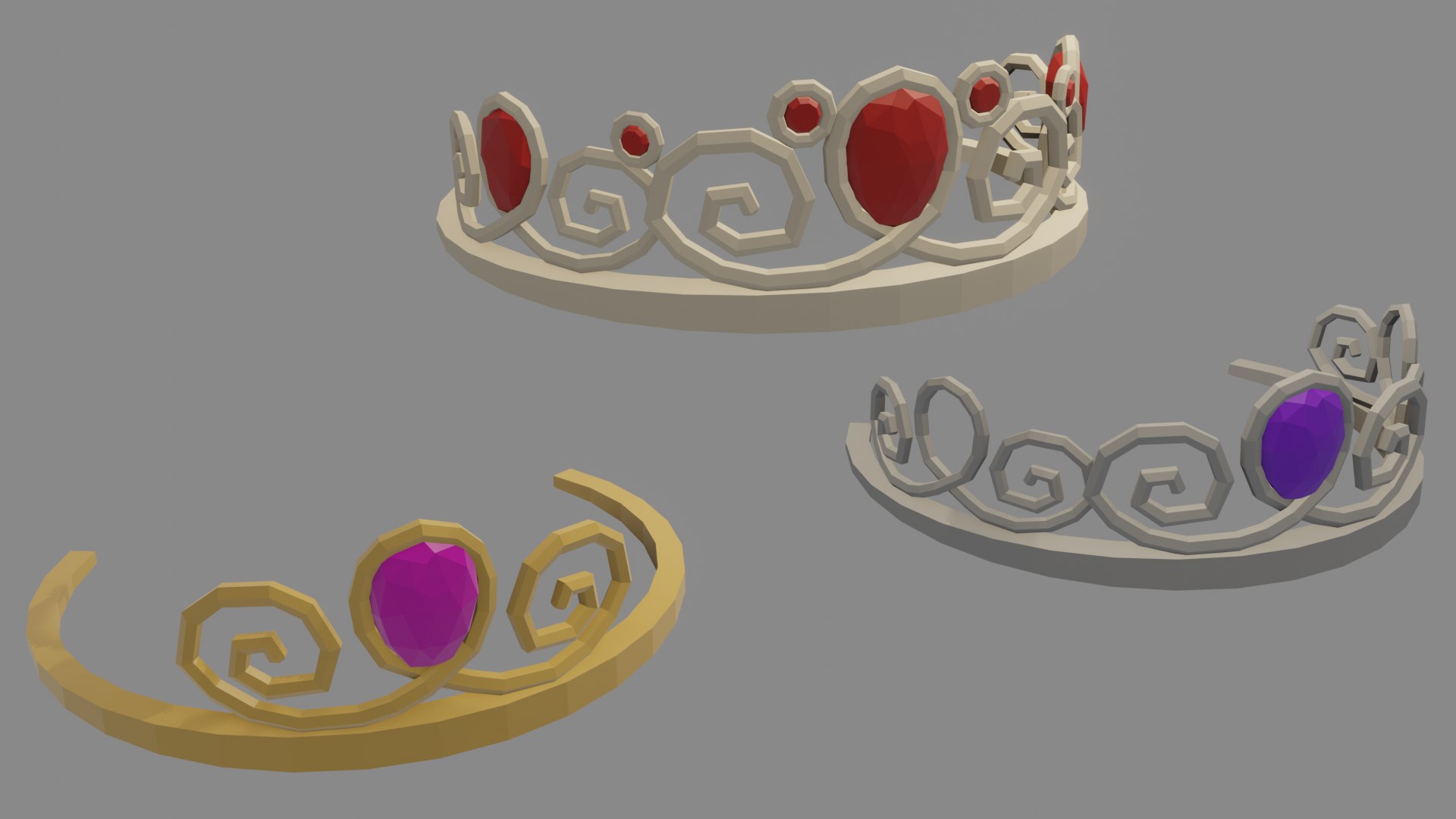 3D Princess Crown Model - TurboSquid 1449256