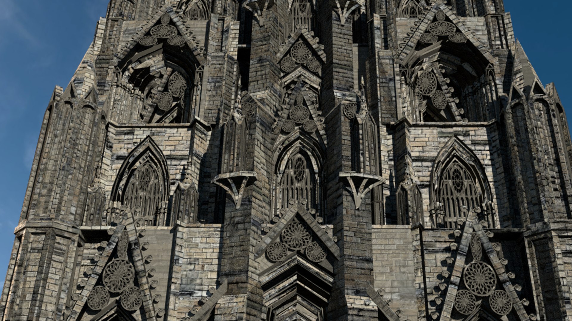 3D Victorian Neo-gothic Facade Gothic - TurboSquid 1154351