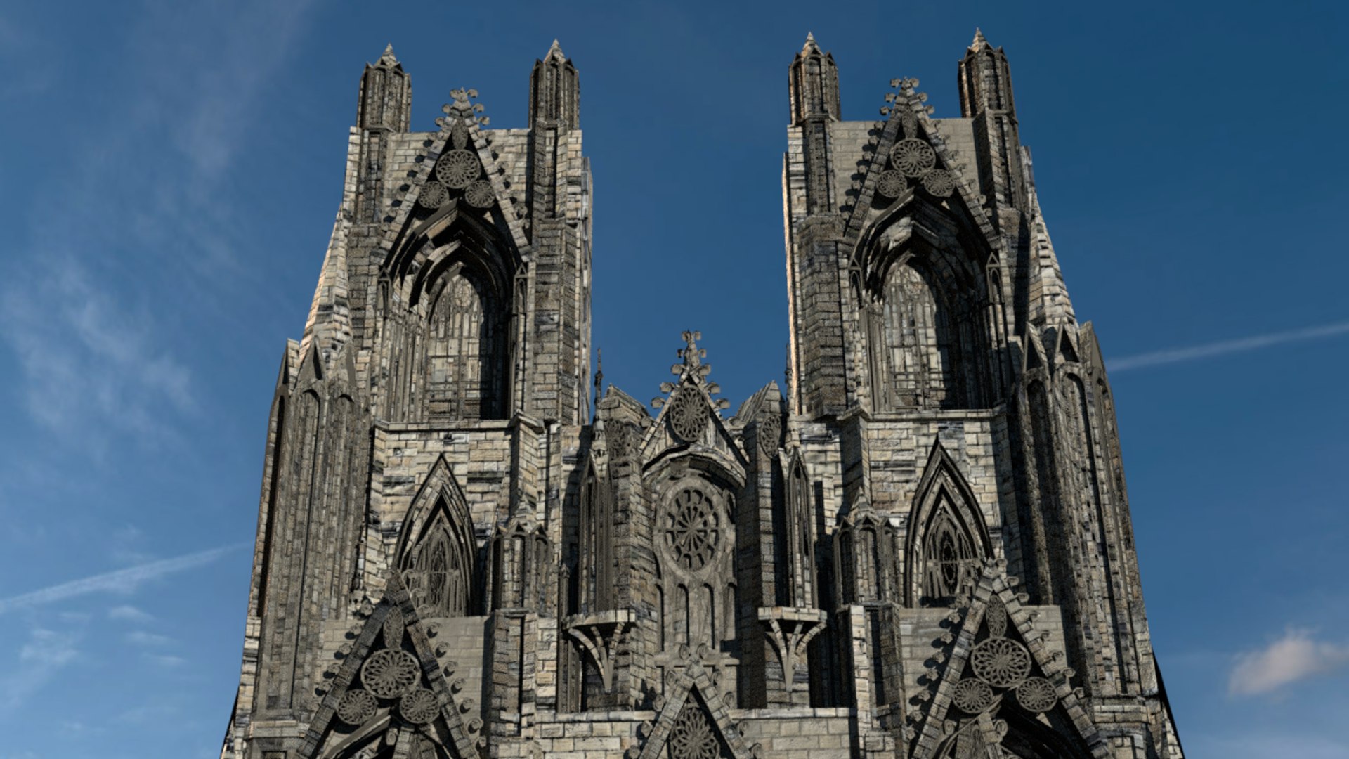 3D Victorian Neo-gothic Facade Gothic - TurboSquid 1154351