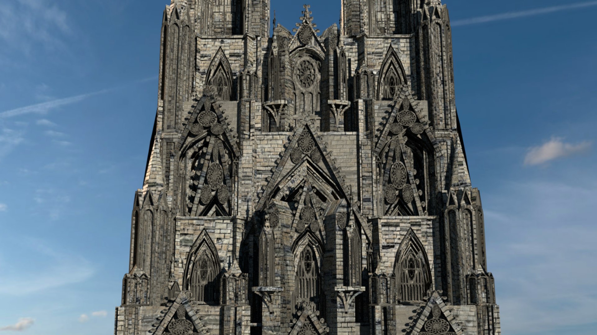 3D Victorian Neo-gothic Facade Gothic - TurboSquid 1154351