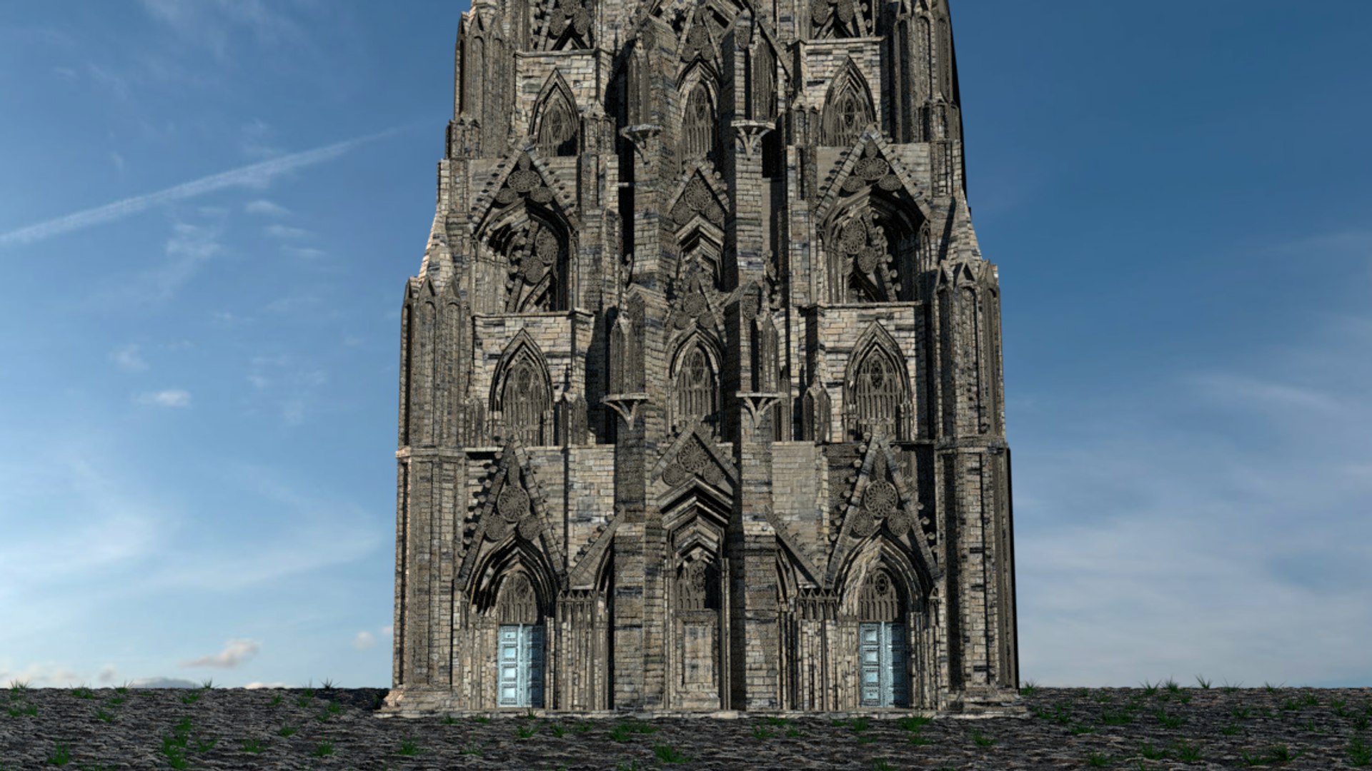3D Victorian Neo-gothic Facade Gothic - TurboSquid 1154351