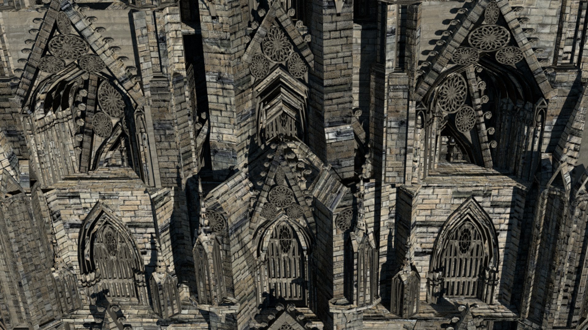 3D Victorian Neo-gothic Facade Gothic - TurboSquid 1154351
