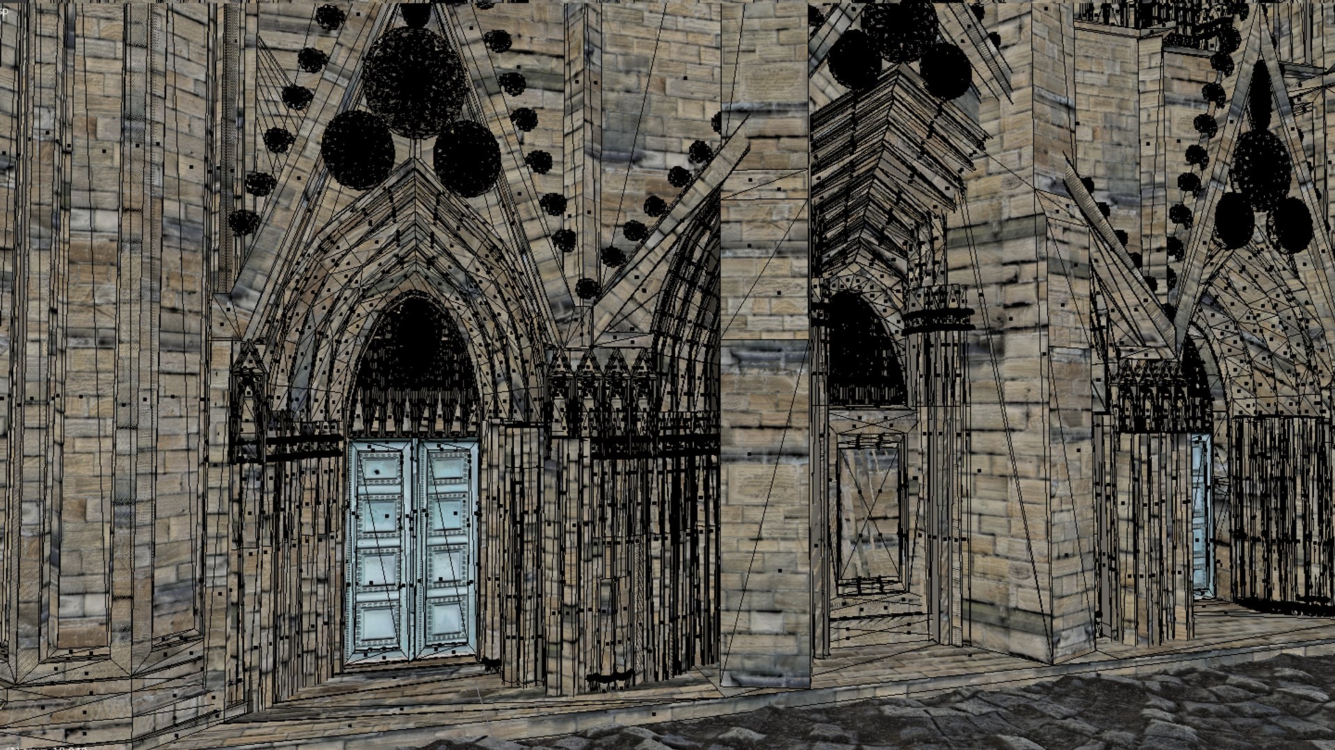 3D Victorian Neo-gothic Facade Gothic - TurboSquid 1154351