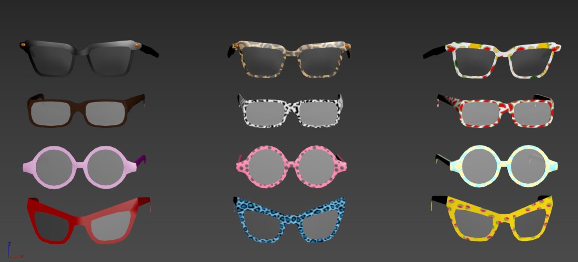 Eyeglasses Glasses Optic 3D Model - TurboSquid 1548624