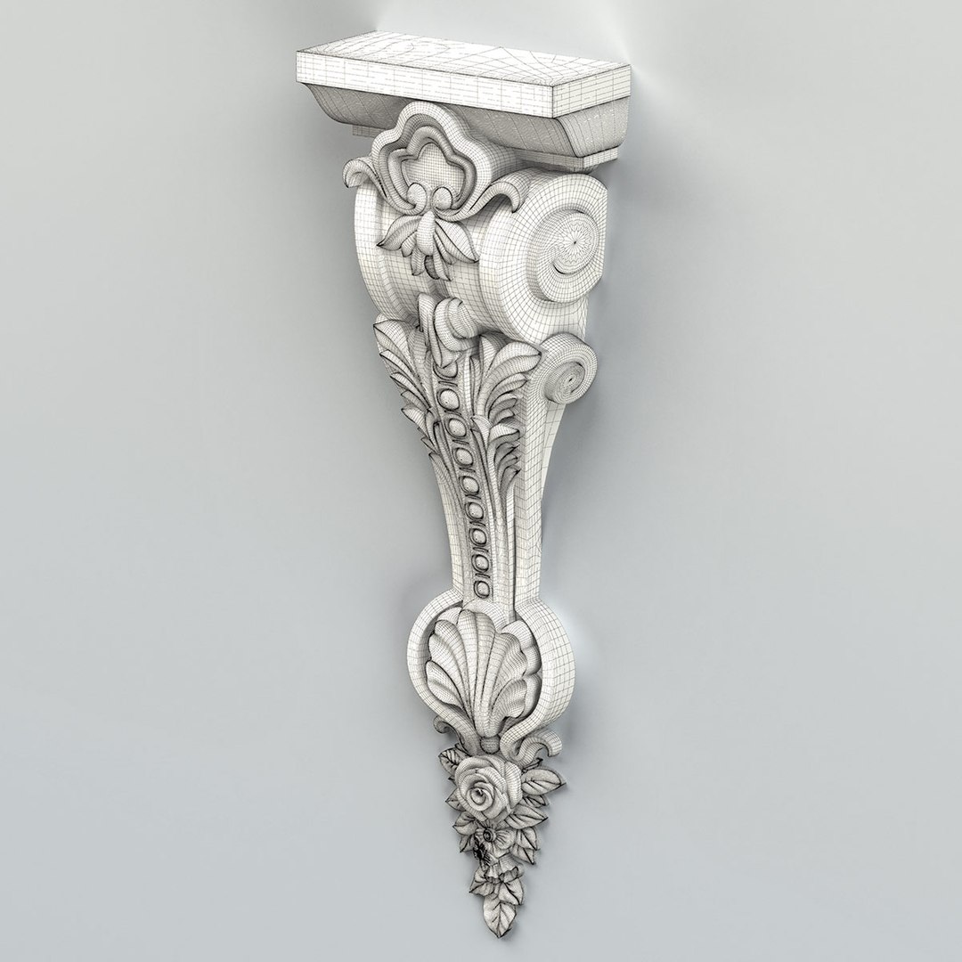 3D pilaster corbel - TurboSquid 1650943