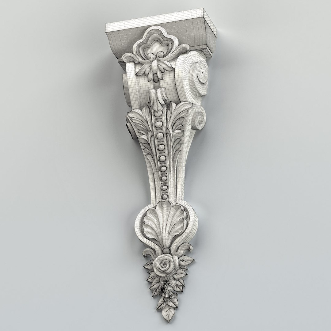 3D pilaster corbel - TurboSquid 1650943