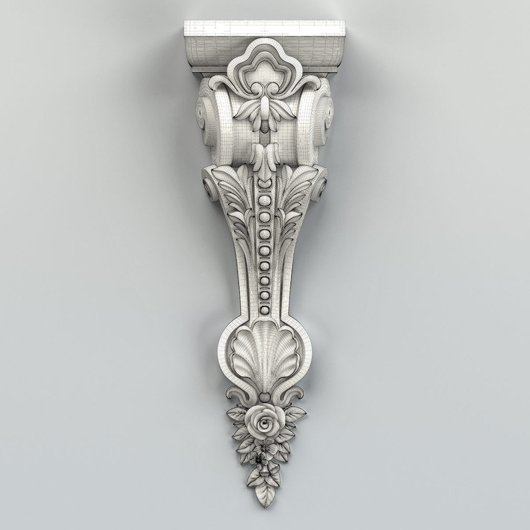 3D pilaster corbel - TurboSquid 1650943