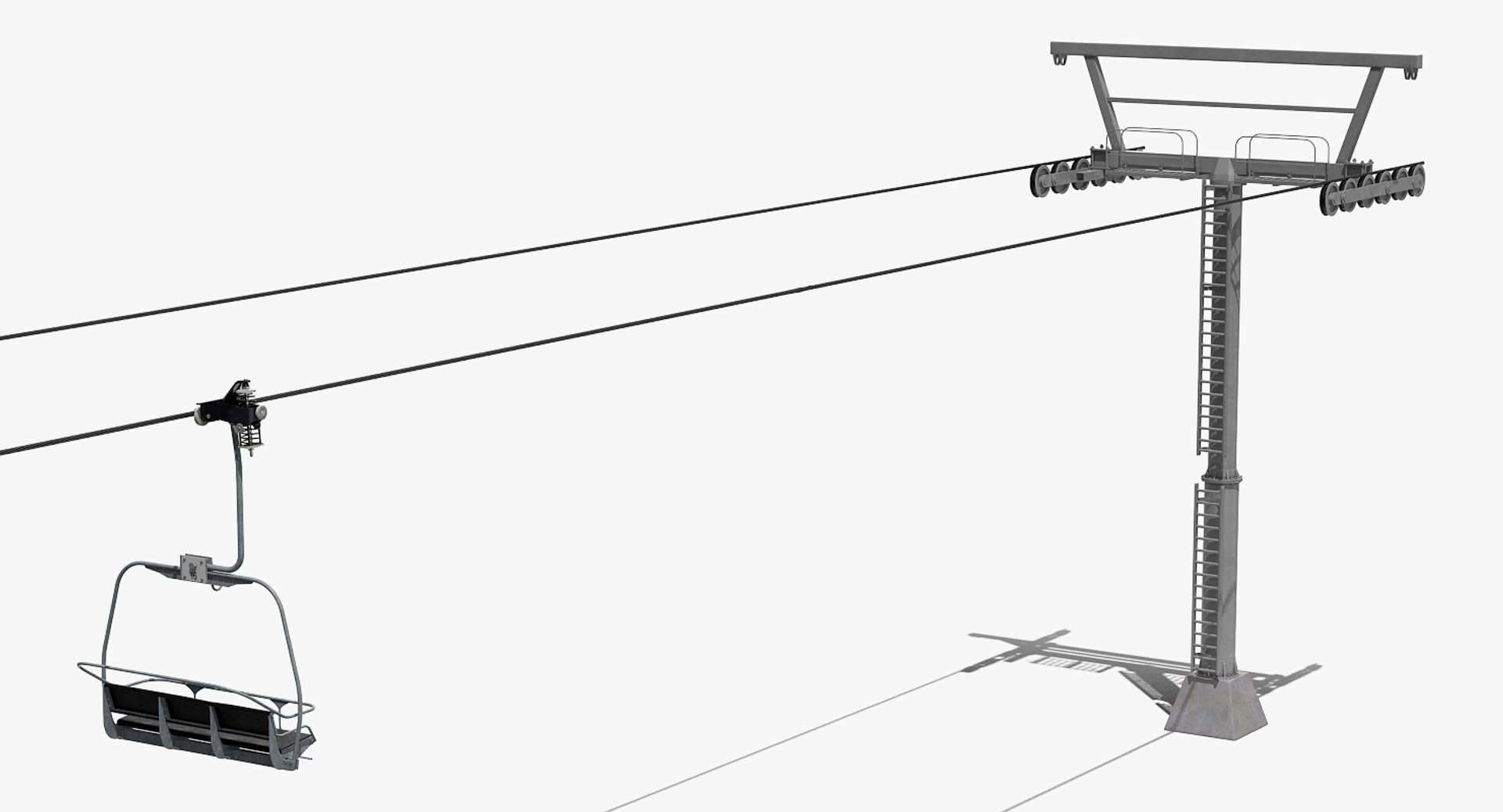 Ski gondola lift towers 3D model - TurboSquid 1373422