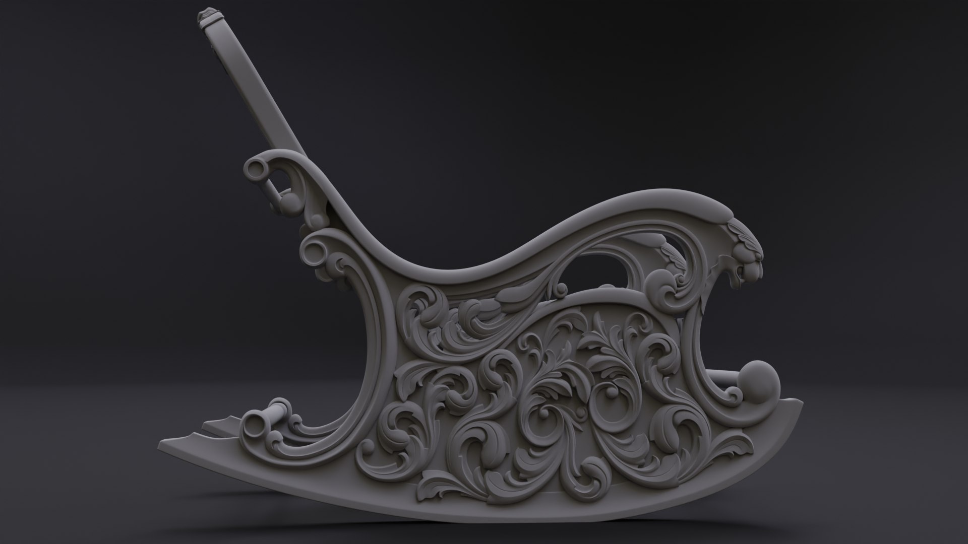 3D Rocking Chair Cnc Model - TurboSquid 1551761