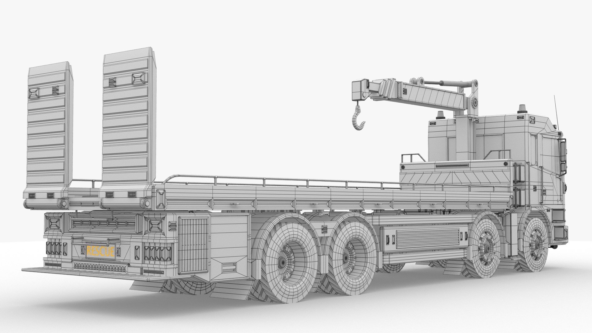 3D Emergency Unit Loader Truck - TurboSquid 1832116