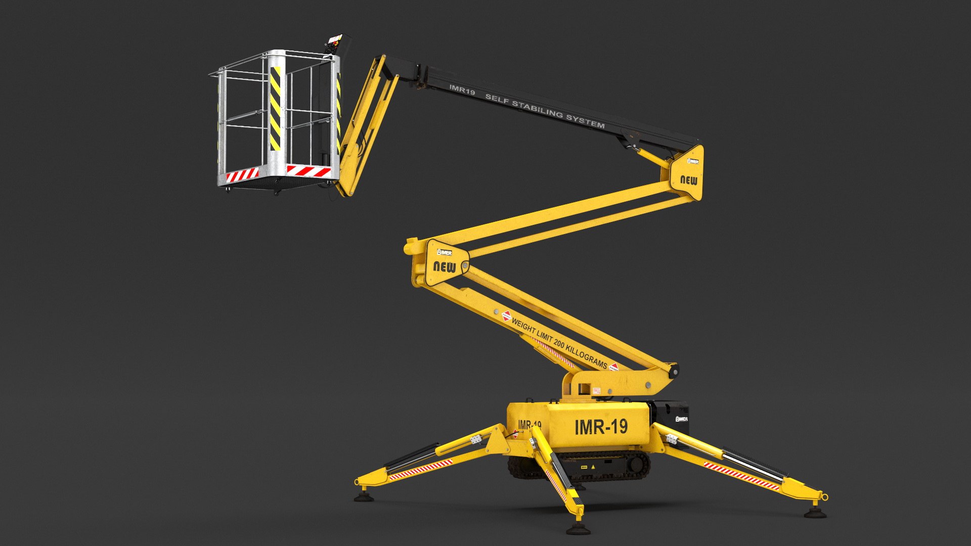 3D Industrial Articulated Boom Lift Rigged - TurboSquid 2292895