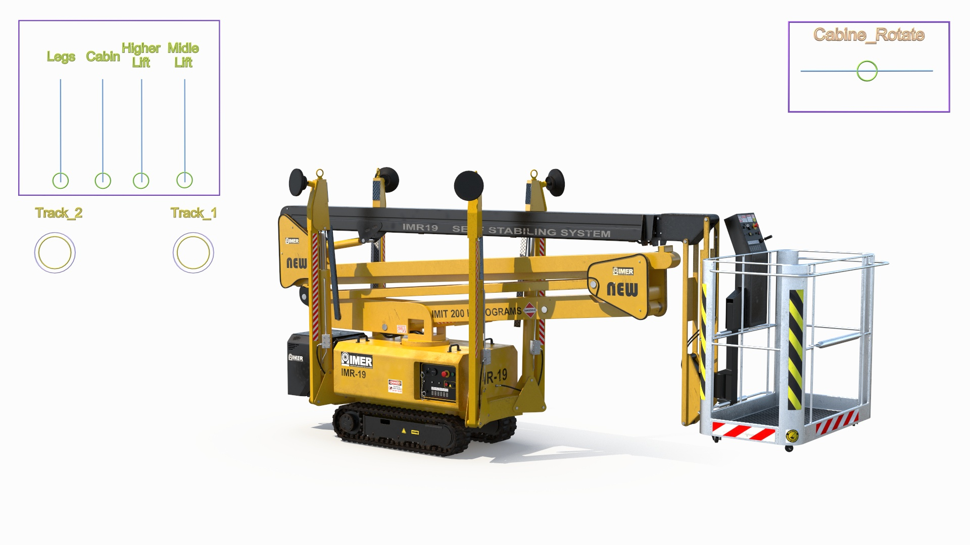 3D Industrial Articulated Boom Lift Rigged - TurboSquid 2292895