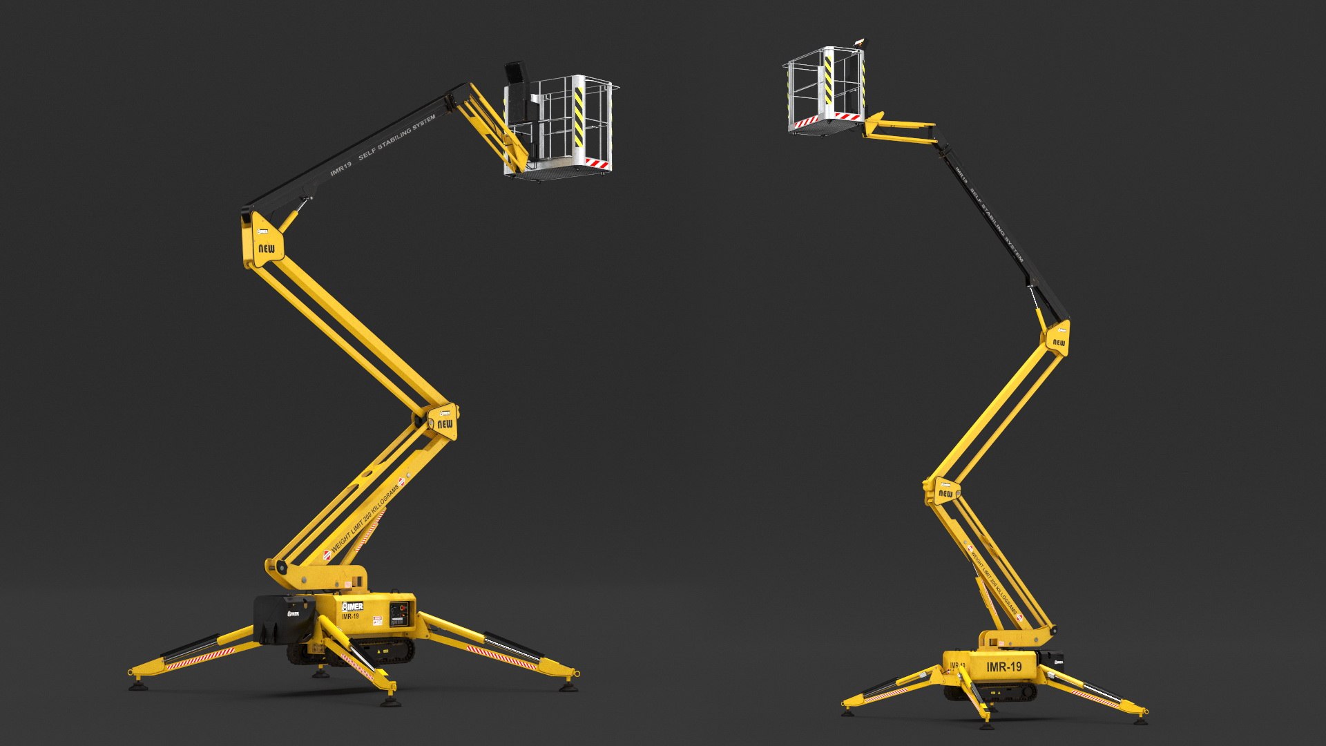 3D Industrial Articulated Boom Lift Rigged - TurboSquid 2292895