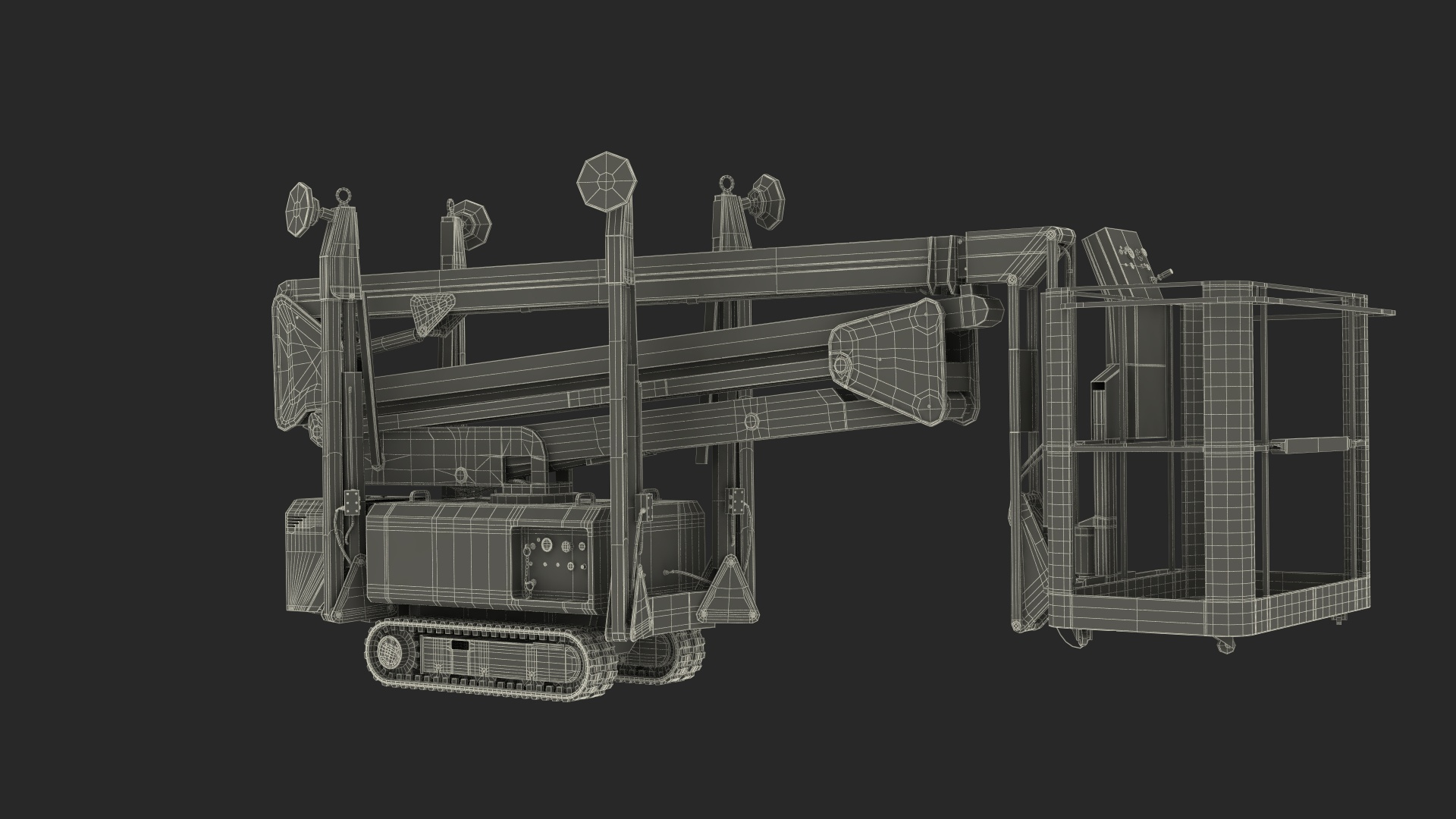 3D Industrial Articulated Boom Lift Rigged - TurboSquid 2292895