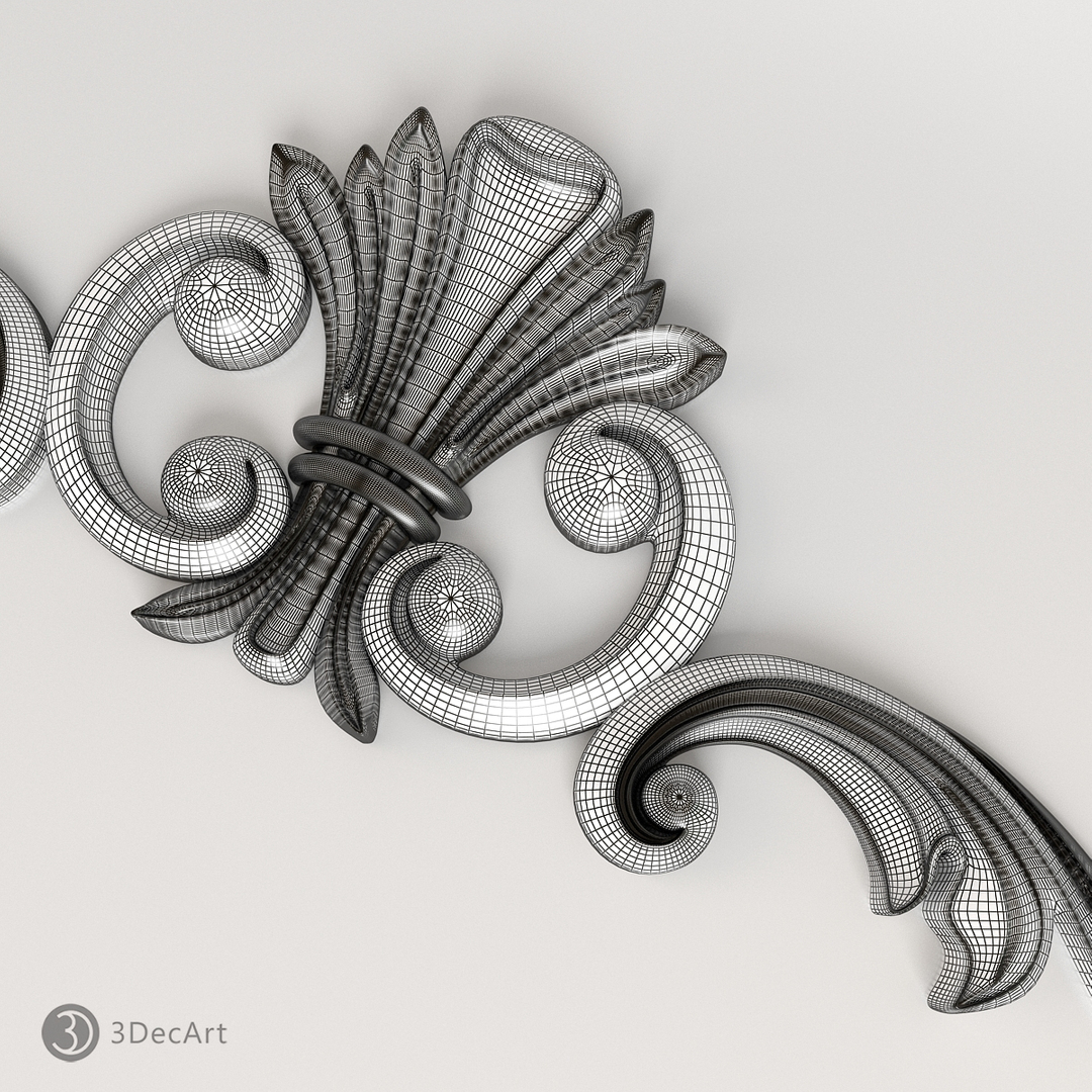 carved scroll cnc 3d x